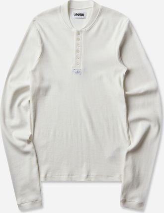 Magliano Men s Nudo Serafino Longsleeve Top White