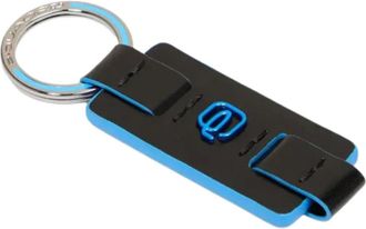 Piquadro Homme, Accessoires, Noir, Taille: ONE Size Leather Keyring