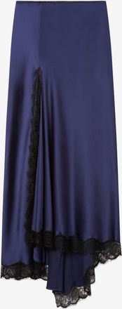 Isabel Marant Jupe Alexandra En Soie - Femme - Nuit - Taille34 - Isabel Marant
