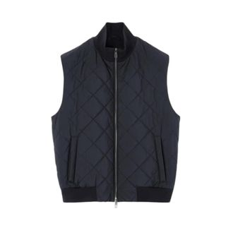 Loro Piana Blaue Steppweste mit Stehkragen - - Jackets - Herren - Blau - M