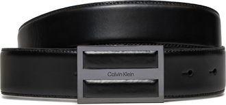 Calvin Klein Herreng&uuml;rtel Calvin Klein Leather Inlay Plaque 35mm K50K511956 Schwarz