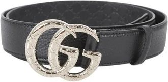 Gucci G&uuml;rtel - 30 Brainy Calf W Belt - Gr. 90 - in Schwarz - f&uuml;r Damen