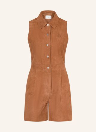 Claudie Pierlot Claudie Pierlot Leder-Jumpsuit braun