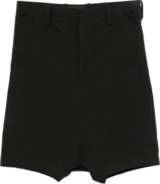 Carol Christian Poell short en coton m&eacute;lang&eacute; - Noir