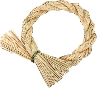 Holibanna HAKIDZEL Japanischer Strohkranz DIY Wanddeko Umweltfreundlicher Handgefertigter Strohring f&uuml;r T&uuml;r Wandgestaltung Nat&uuml;rliche Vielseitige Dekoration f&uuml;r