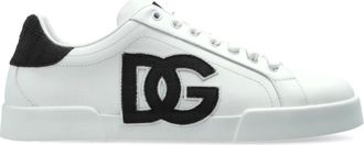 Dolce & Gabbana Homme, Chaussures, Blanc, Taille: 40 EU Low-Top Baskets