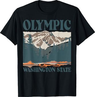 Trendy Apparel Olympic Washington State Mountain Forest T-Shirt