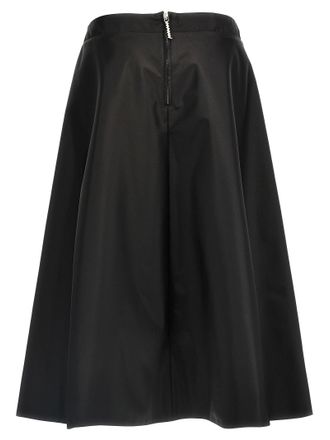 Marni Womens Black Polyamide Midi Skirt