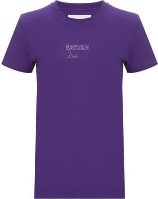 Saison 1865 T-shirt à inscription brodée