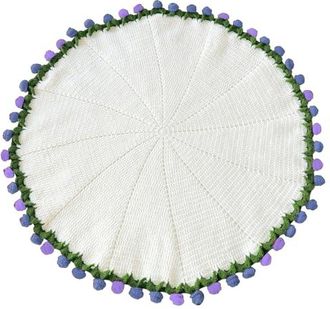 Generic Couverture pour Bouquet de Fleurs au Crochet | Couverture en Crochet Faite &agrave; la Main | Couvertures tricot&eacute;es | | Doux et &eacute;pais Motif Floral RU