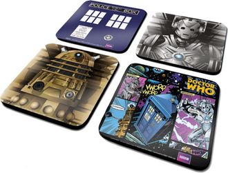 Doctor Who 4-teiliges Untersetzer-Set