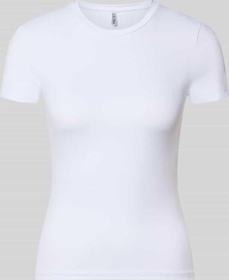Pieces Slim Fit T-Shirt mit Rundhals Modell LULA