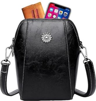 Generic Sac &agrave; bandouli&egrave;re pour femme - Cuir assorti, sac &agrave; main pour t&eacute;l&eacute;phone, organiseur &agrave; bandouli&egrave;re l&eacute;ger | Sac portable pour le shopping, les voyages et