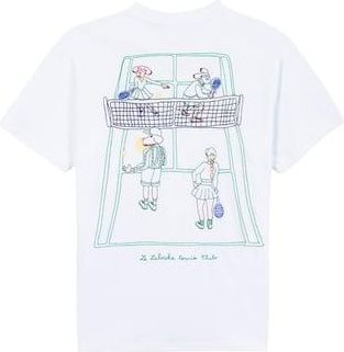 Maison Labiche T-shirt droit brod&eacute; en coton