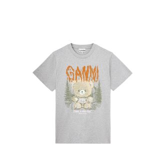 Ganni T-shirt With Forest Teddy