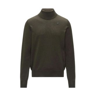 K-Way Henry Merino Rollkragenpullover - - Knitwear - Herren - Gr&uuml;n - XL
