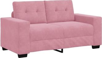 vidaXL Zweisitzer-Sofa Rosa 120 cm Samt vidaXL