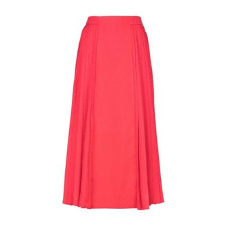 Balmain Eleganter Jacquard Seidenrock in Rosa - - Skirts - Damen - Rosa - 2XS