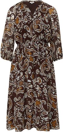 s.Oliver Midikleid Kleid Chiffonkleid mit Effektgarn im Relaxed Fit