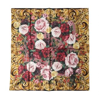 Dolce & Gabbana Florales Seidentuch Foulard - - Accessories - Herren - Mehrfarbig - ONE SIZE
