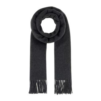Saint Laurent Echarpe Cachemire Cassandre - - Accessories - unisex - Grau - ONE SIZE