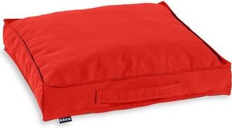 H.O.C.K. Matratzenkissen Outdoor 50x50x10cm Classic Uni rot