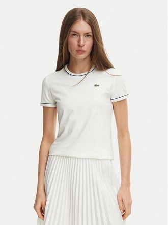 Lacoste T-Shirt TF5289 Creme Slim Fit