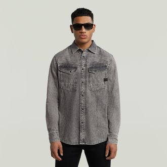 G-Star Dakota Slim Denim Hemd - Grau - Herren
