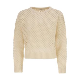 Max Mara Femme, Pulls, Beige, Taille: 40 FR Pull en cachemire et soie