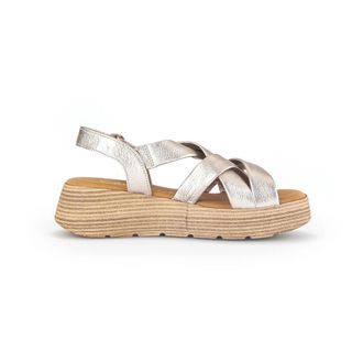 Gabor Damen Sandale - Silber - - Shoes - Damen - Grau - 41 EU