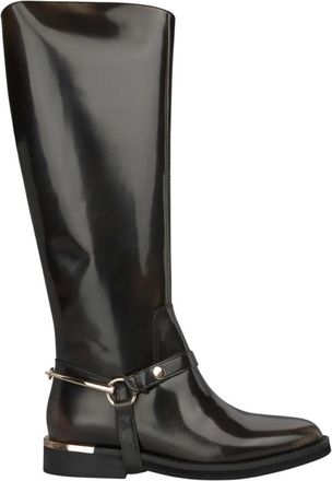 Alma En Pena Alma EN Pena, Femme, Chaussures, Brun, Taille: 36 EU Botte plate avec détails métalliques