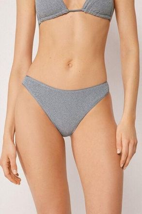 Calzedonia Bikinihose Metallic Glow Grau
