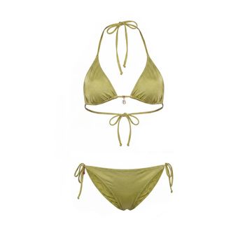 MC2 Saint Barth Femme, Maillots de bain, Vert, Taille: 38 FR Leah Virgo Shiny Charms