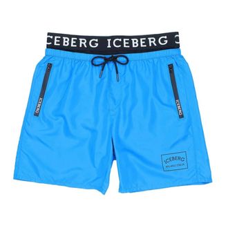 Iceberg Markenelastischer Anzug - - Swimwear - Herren - Blau - M
