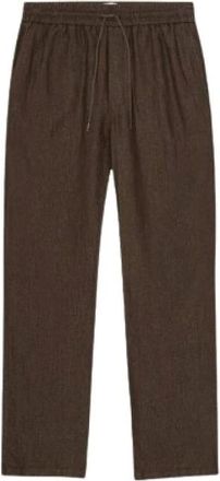 Les Deux Homme, Pantalons, Brun, Taille: M Patrick Linen Pants