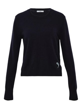 Erdem t-shirt &agrave; d&eacute;tail brod&eacute; - Bleu