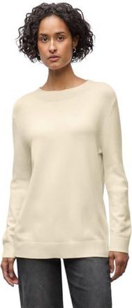 Street One 3015492 Pull avec Bord roulé, Beige Doux, 44 Femme