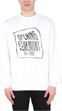 Opening Ceremony Rundhalsausschnitt mit Frontprint - - Sweatshirts & Hoodies - Herren - Wei&szlig; - L