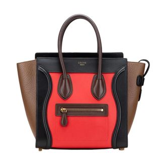 Celine Sac &agrave; main structur&eacute; en cuir pr&eacute;-poss&eacute;d&eacute; - Femme - Pre-owned - Multicolore - Taille: ONE Size