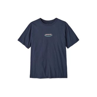 Patagonia 95 Oval Logo T-Shirt - - Tops - Herren - Blau - M