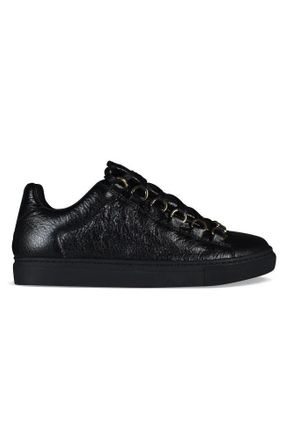 Balenciaga Low-Top Sneaker - Textured Black Low-Top Sneakers With Metallic Acce - Gr. 35 (EU) - in Schwarz - f&uuml;r Damen