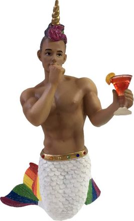 December Diamonds Rainbow Merman Christmas Ornament 5555110 New