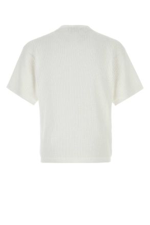 Magliano Mens White Cotton Waffle T-Shirt Exterior
