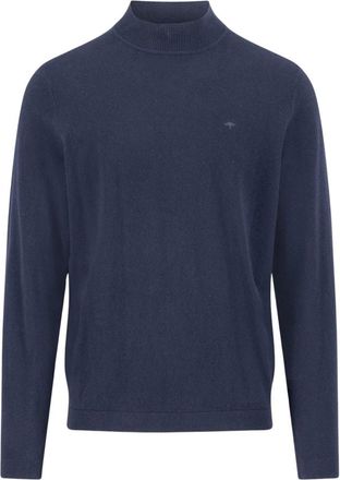 Fynch-Hatton Mock-neck Strickpullover - - Knitwear - Herren - Blau - 2XL