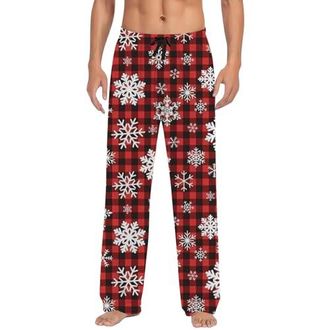 Generic Pantalon de jogging pour homme - Pantalon de loisirs de No&euml;l pour homme - Pantalon de pyjama avec cordon de serrage et poches - Pantalon de No&euml;l, Roug