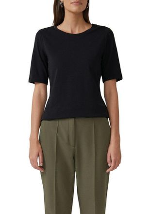 s.Oliver Black Label T-Shirt mit Satindetail