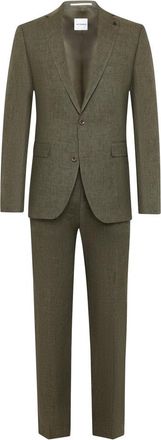 Roy Robson Einreihiger Anzug aus Leinen mit fallendem Reverskragen in