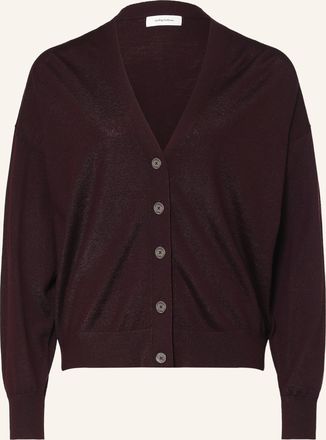Darling Harbour Darling Harbour Strickjacke Aus Merinowolle lila