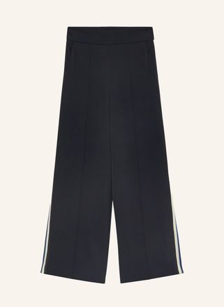 Comma Comma Marlenehose Mit Galonstreifen blau