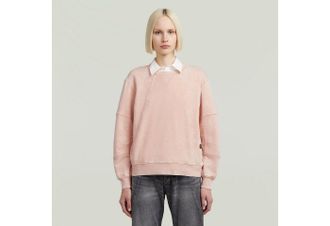 G-Star Sweatshirt Washed 3D Sleeve A line in Rundhalsform